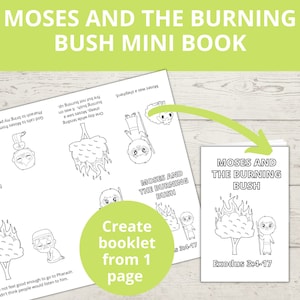 Moses and the Burning Bush Sunday School Craft, Old Testament Bible ...