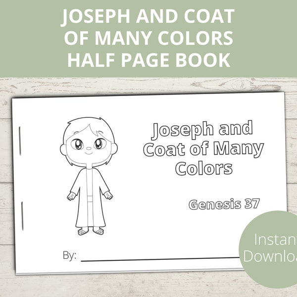Joseph Coat Coloring Pages - Etsy
