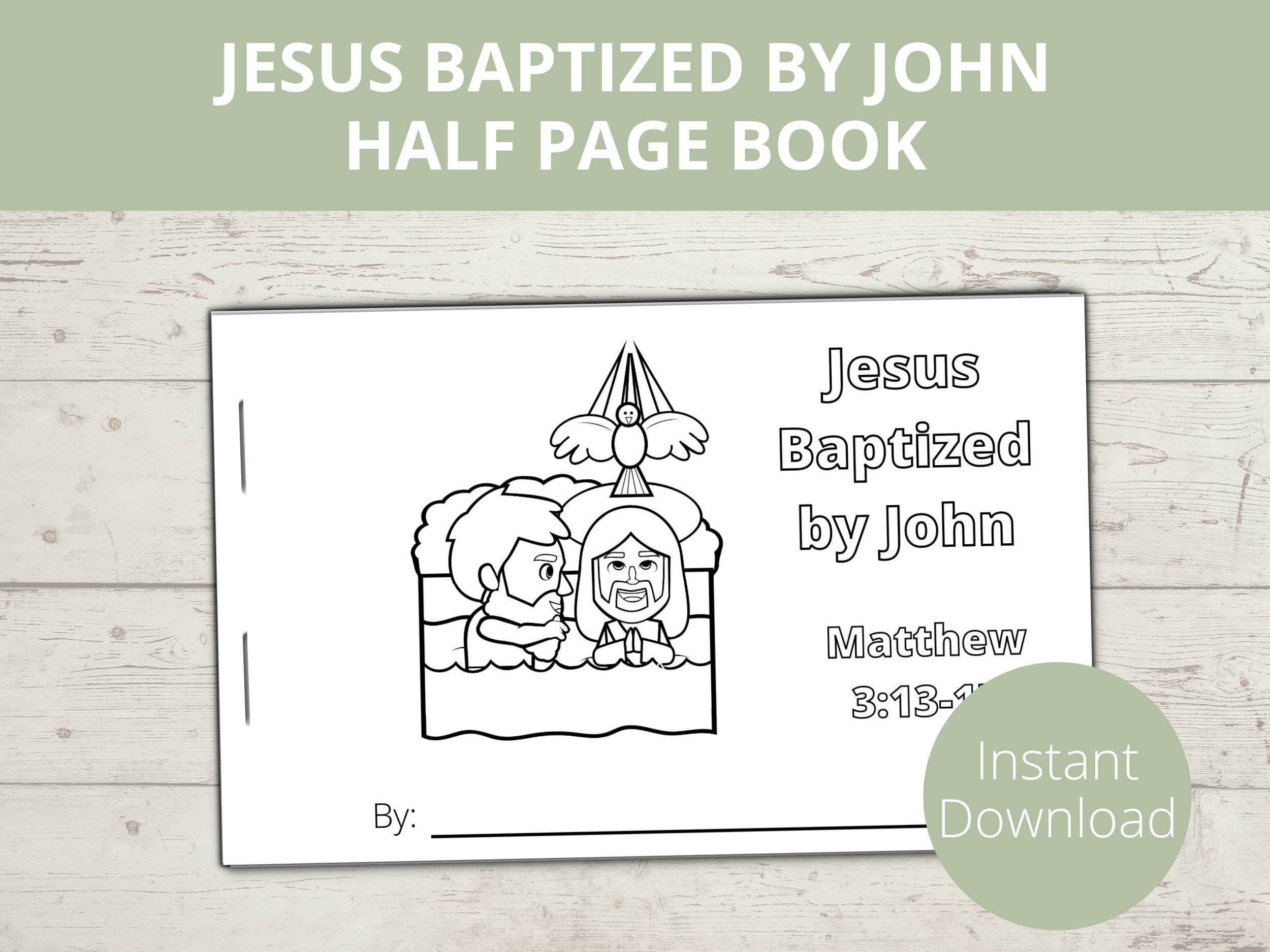 Jesus Baptism, Sunday School Crafts, Jesus Baptized, John the Baptist ...