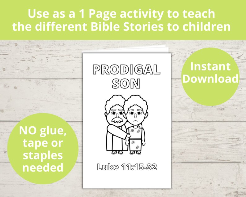 Prodigal Son Sunday School Craft Parables of Jesus New - Etsy