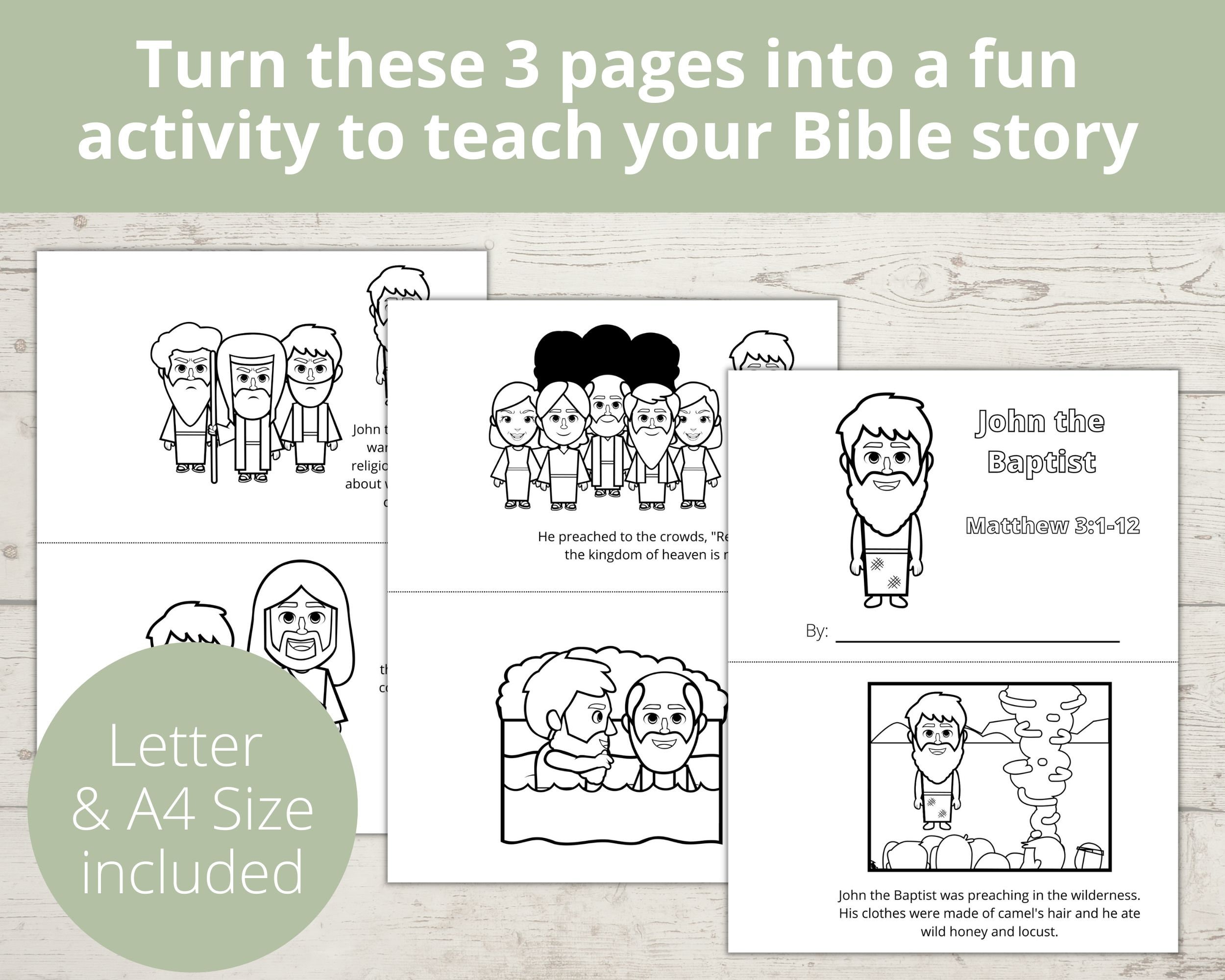 John the Baptist Craft, Sunday School Craft, John Baptist, Matthew 3 ...