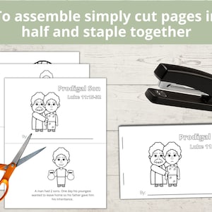 Prodigal Son Craft, Parables of Jesus Printable, Prodigal Son Parable ...