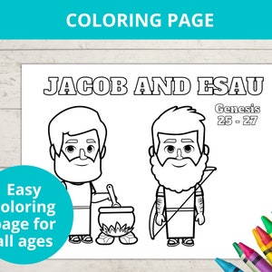 Jacob and Esau, Bible Story for Kids, Sunday School Activity, I Spy ...