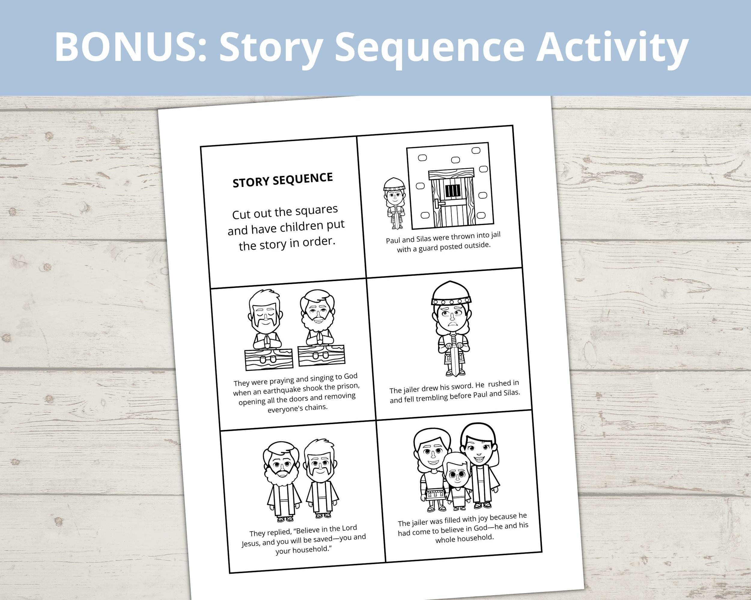 Paul and Silas Craft, Sunday School Activities, Kids Bible Craft, Bible ...