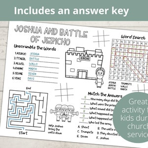 Battle of Jericho, Bible Activity, Joshua and Jericho, Church Kids ...