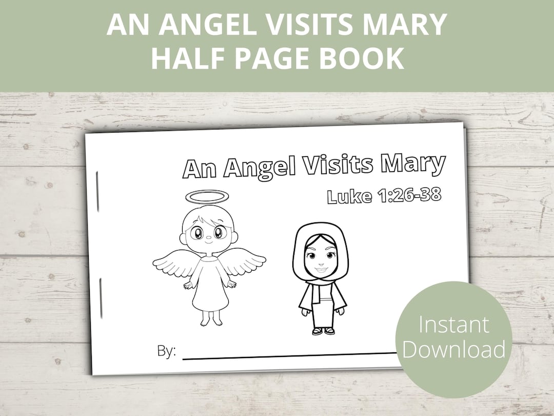 Angel Gabriel Visits Mary, Mary Visited by Angel, Bible Books for Kids ...