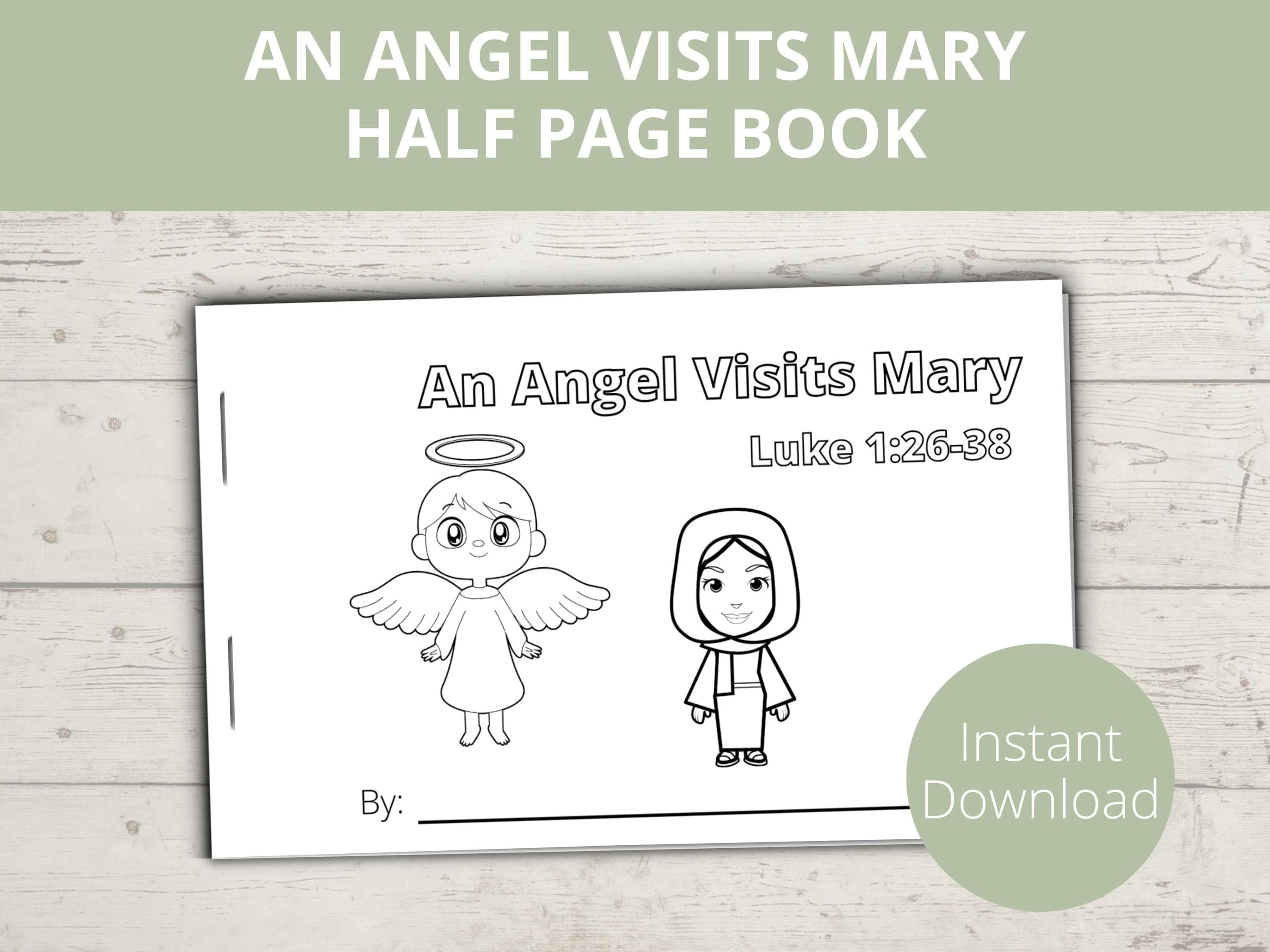 Angel Gabriel Visits Mary, Mary Visited by Angel, Bible Books for Kids ...