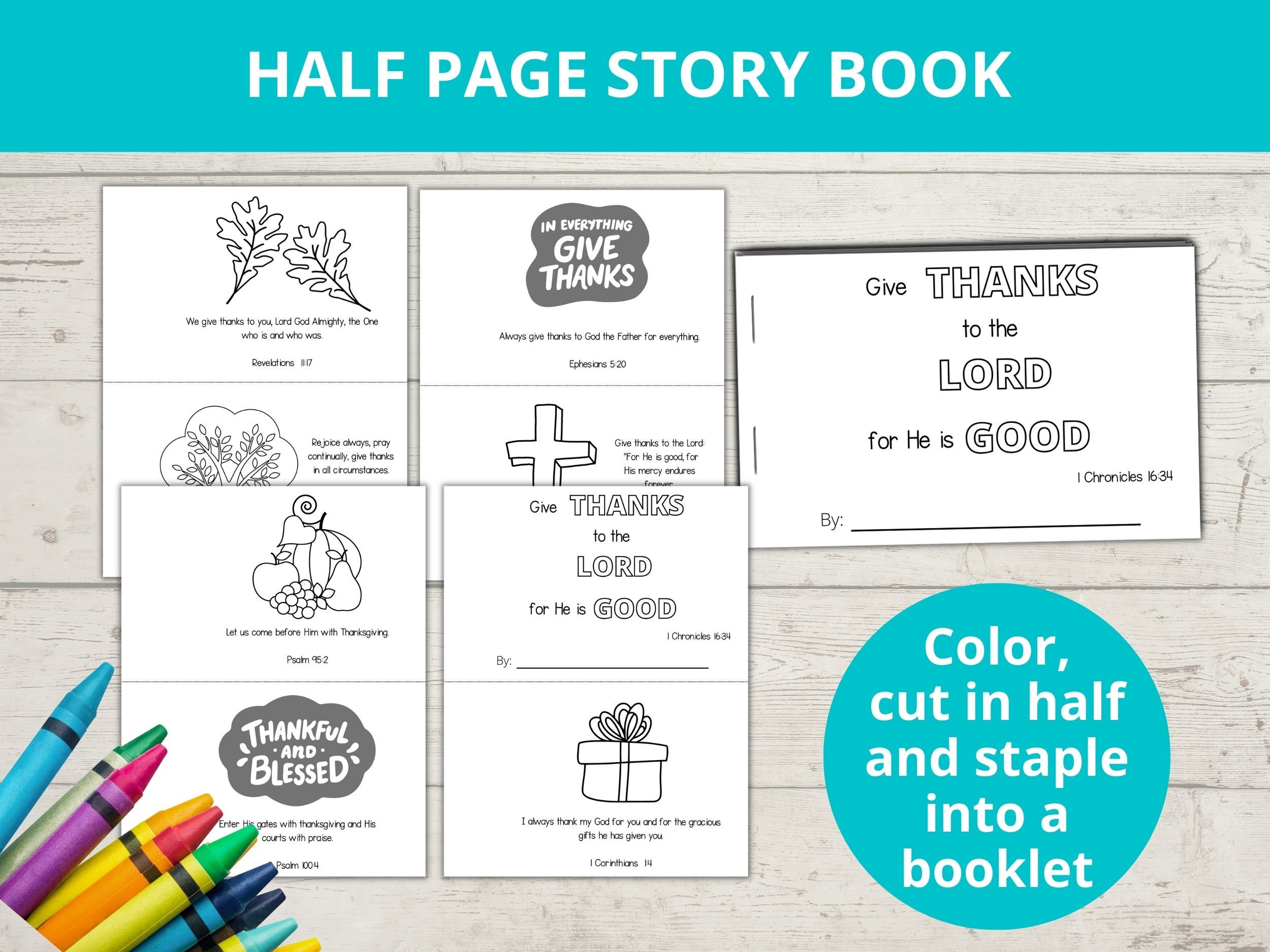 Give Thanks to the Lord, Bible Story Activity, Sunday School Craft ...