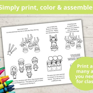 Three Wise Men, Nativity Craft, Christmas Story Book, Bible Story for ...