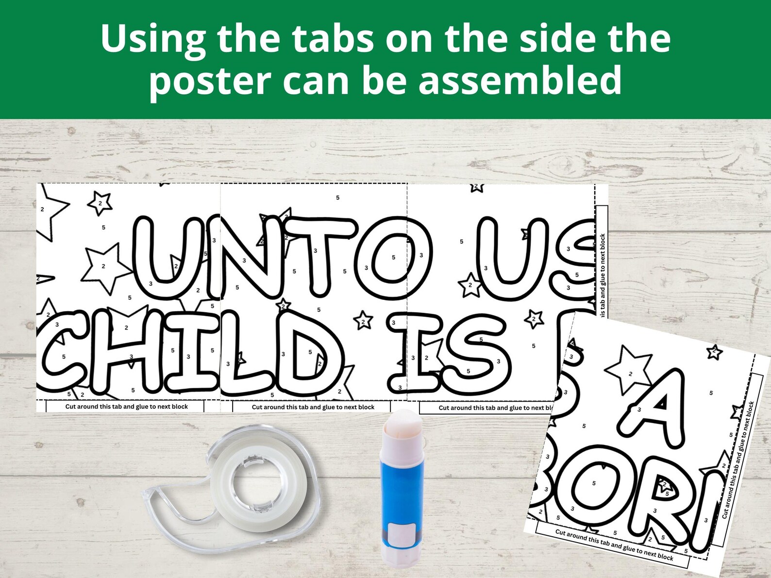 Christmas Nativity Coloring Pages, Collaboration Poster, Sunday School ...