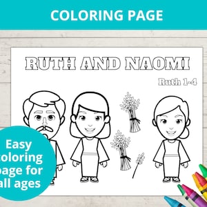 Ruth and Naomi, Ruth and Boaz, Bible Story Crafts, Sunday School ...