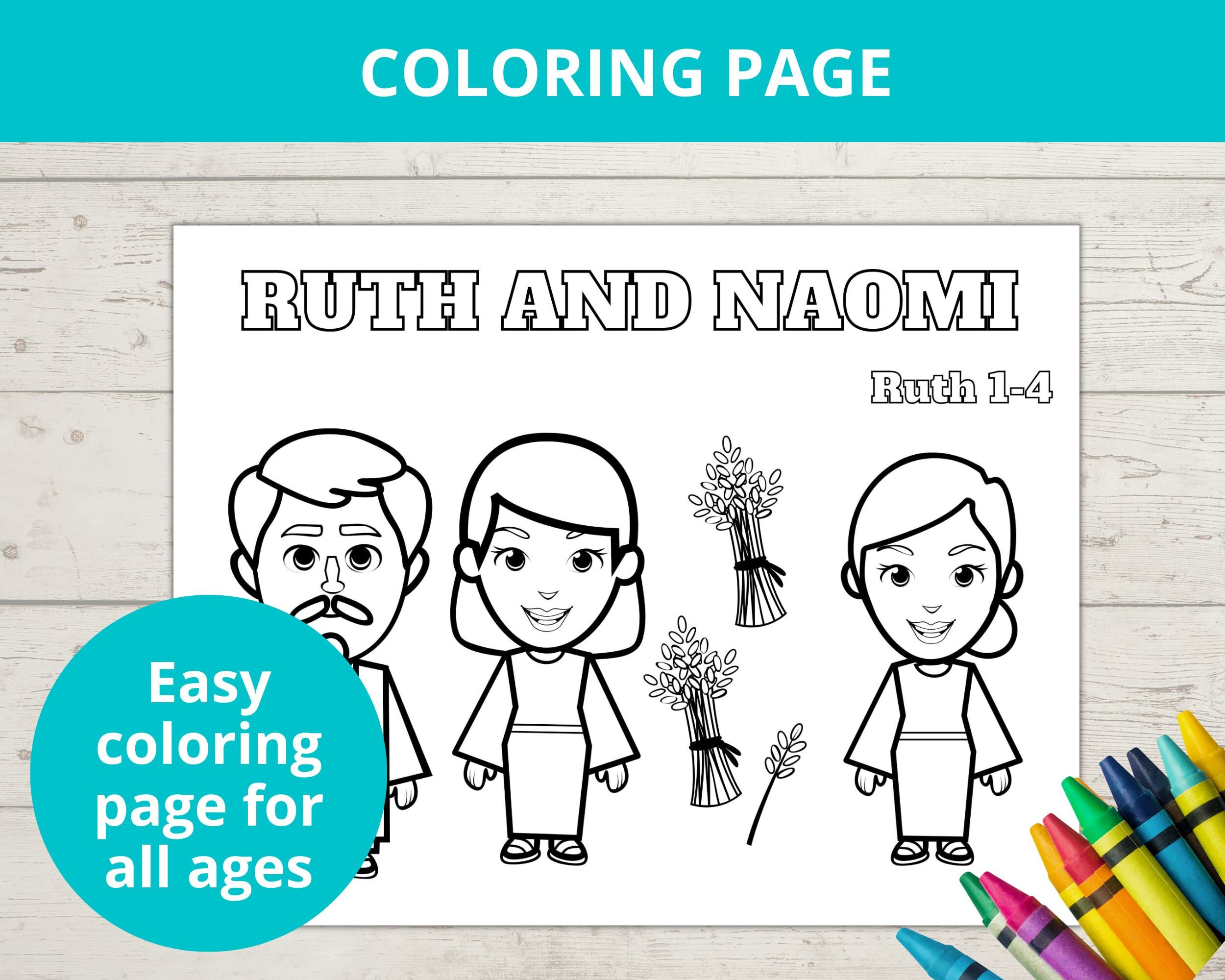 Rut y Noemí, Rut y Booz, Manualidades con historias bíblicas, Actividad ...