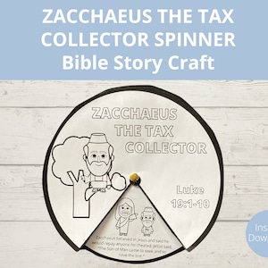 Zacchaeus Bible Craft, Morning Basket, Homeschool Bible, Bible Story ...