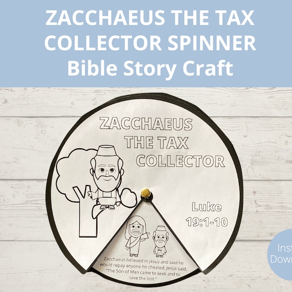 Zacchaeus Craft - Etsy