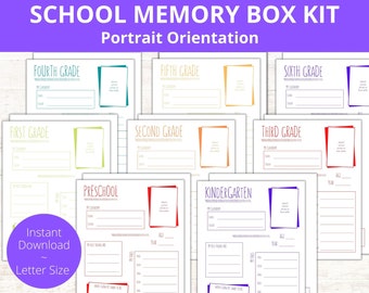 School Memory Box - Etsy