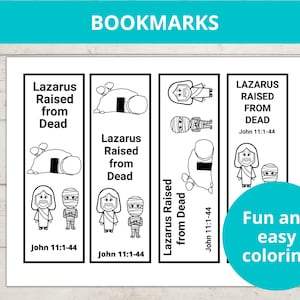 Jesus Raises Lazarus From the Dead Bible Story Activities, Sunday ...