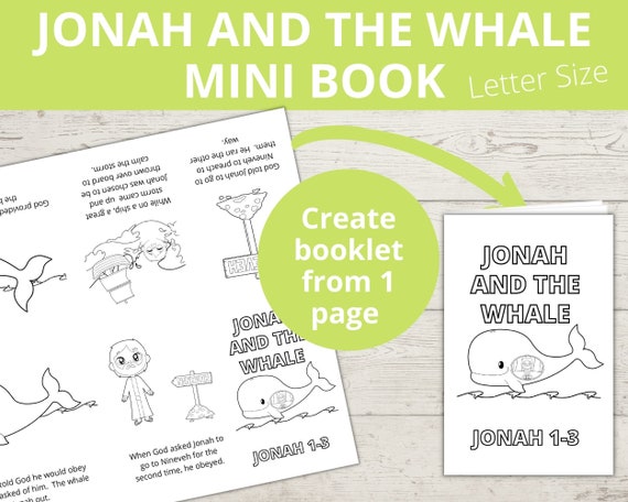 Jonah and the Whale Sunday School Craft Old Testament Bible - Etsy