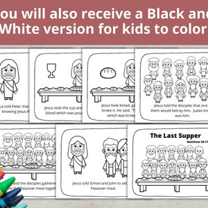 The Last Supper, Holy Week Activities, Bible Story Poster, Bible ...