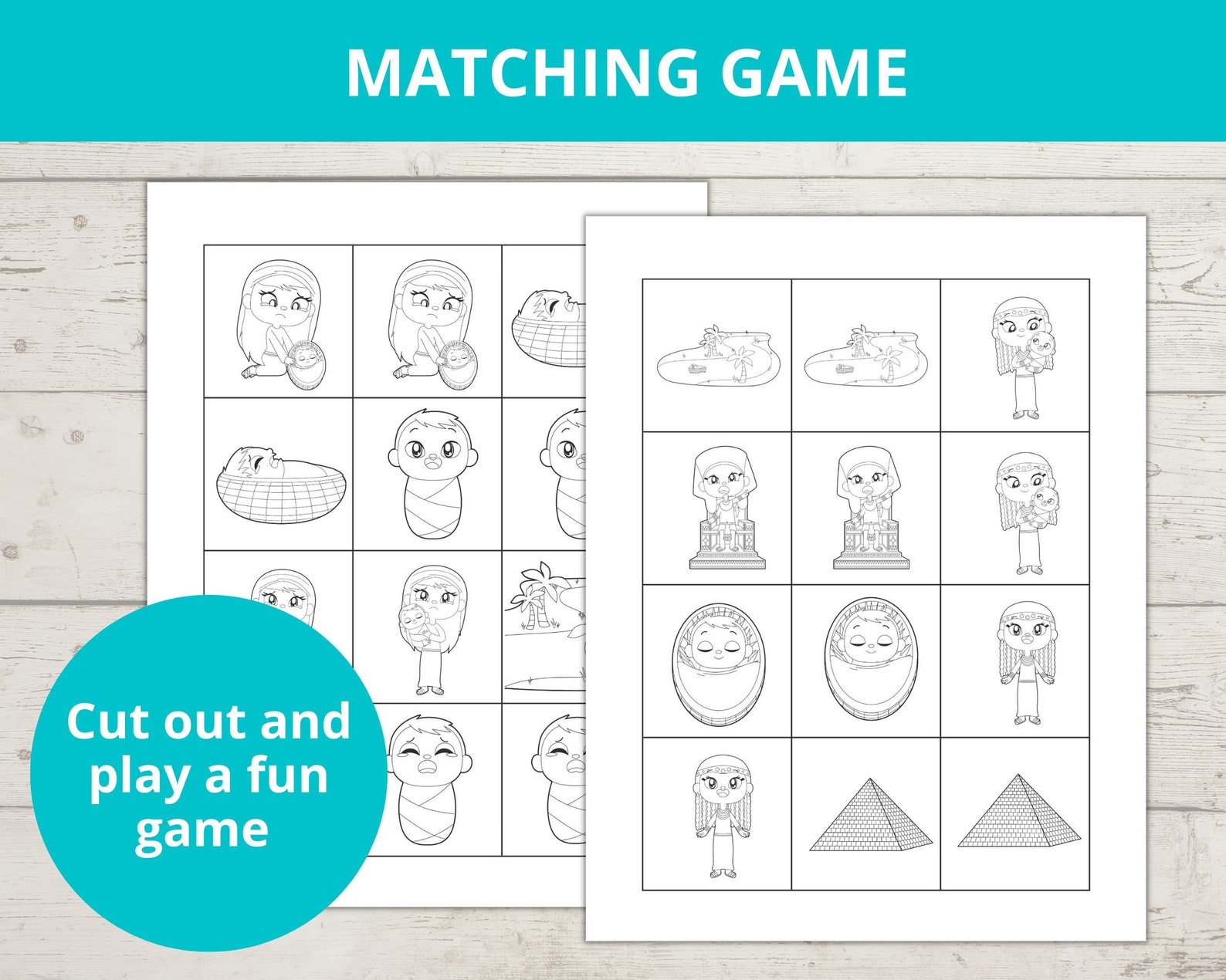 Baby Moses Bible Story Activities, Sunday School Craft, Moses Basket ...