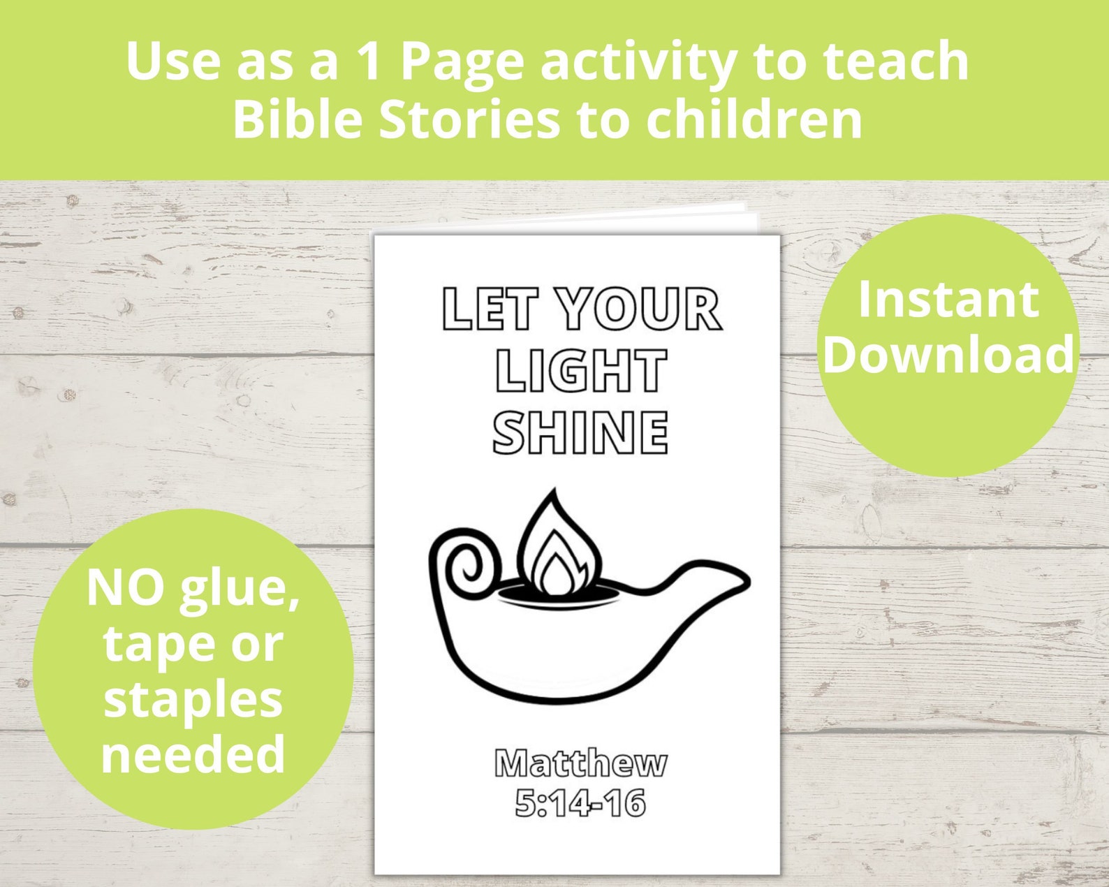 Let Your Light Shine, Preschool Bible Coloring Pages, City on a Hill ...