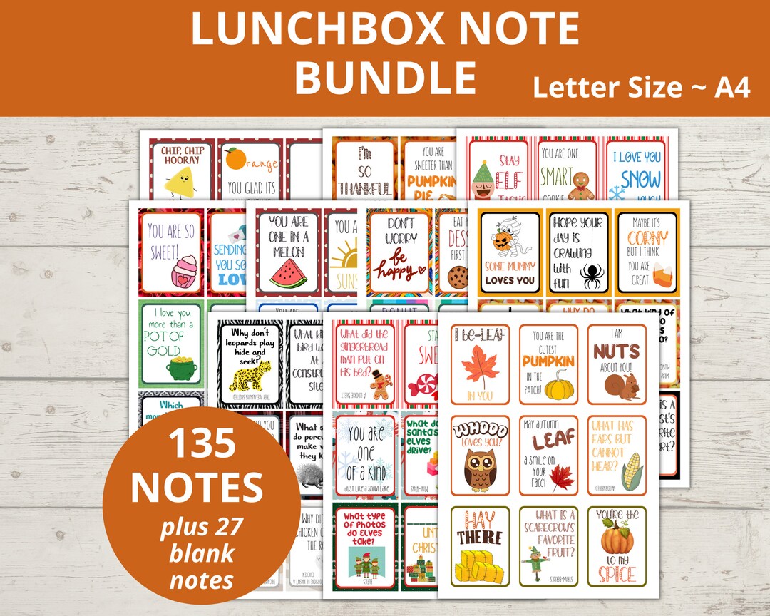 Lunchbox Notes for Kids, Positive Affirmations for Kids, Lunchbox Jokes ...