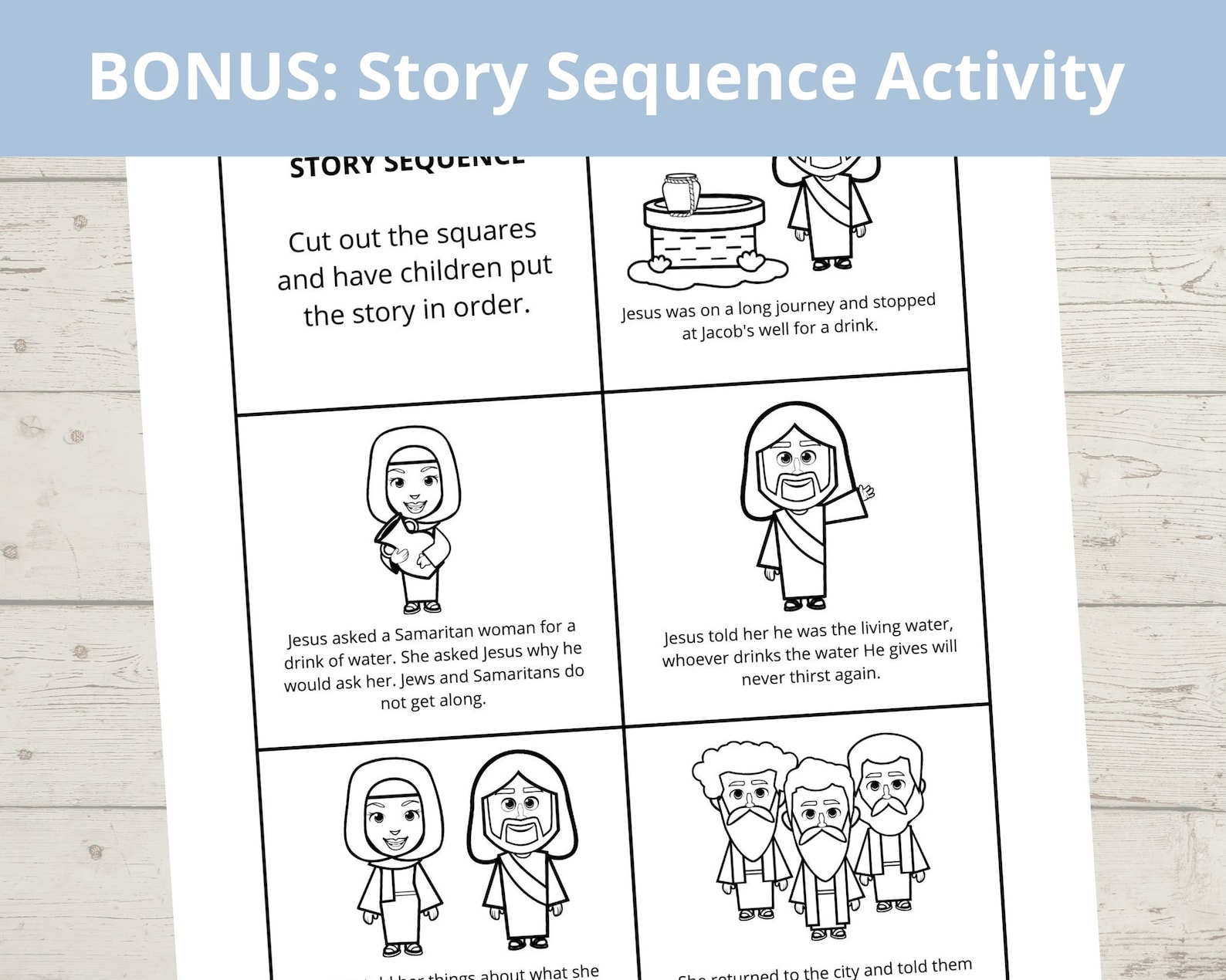 Woman at the Well Craft, Samaritan Woman, Sunday School Activities ...