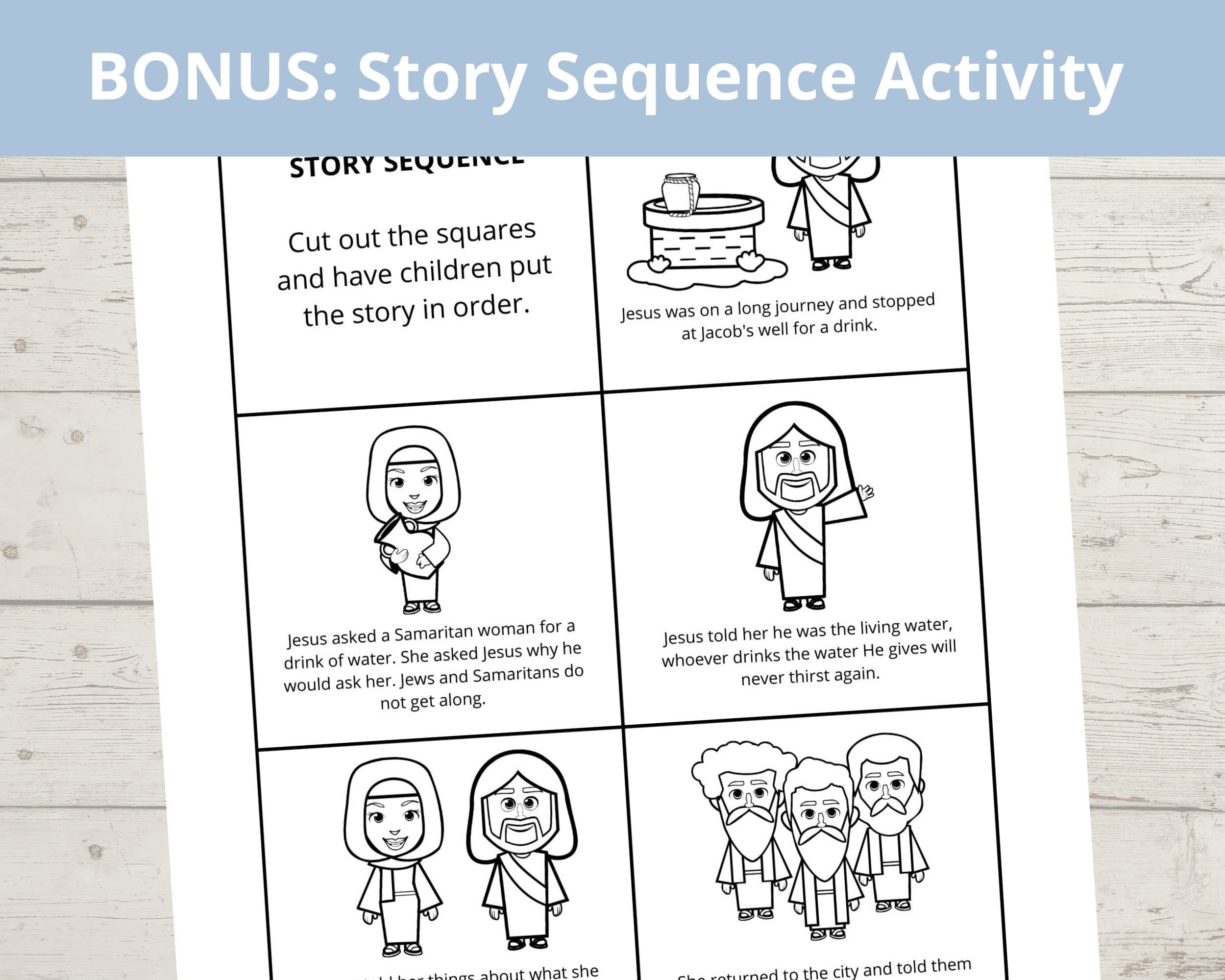 Woman at the Well Craft, Samaritan Woman, Sunday School Activities ...