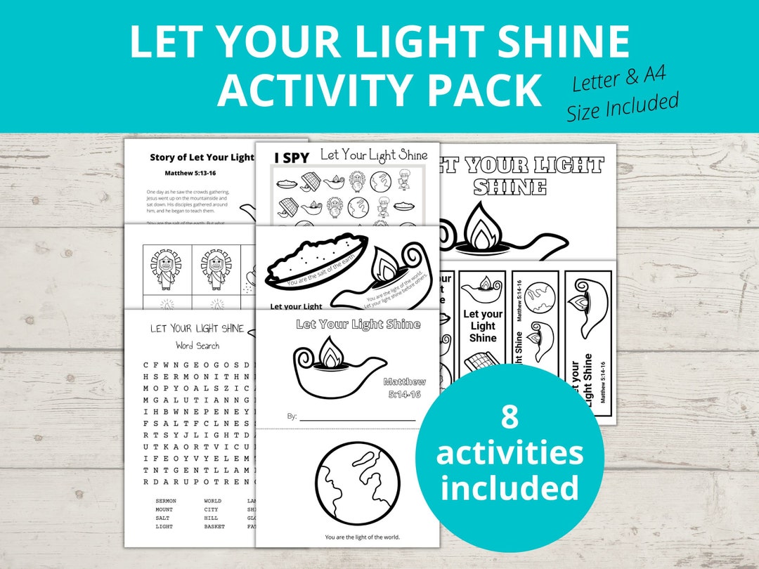 Let Your Light Shine, Bible Story Crafts, Salt of the Earth, Sunday ...