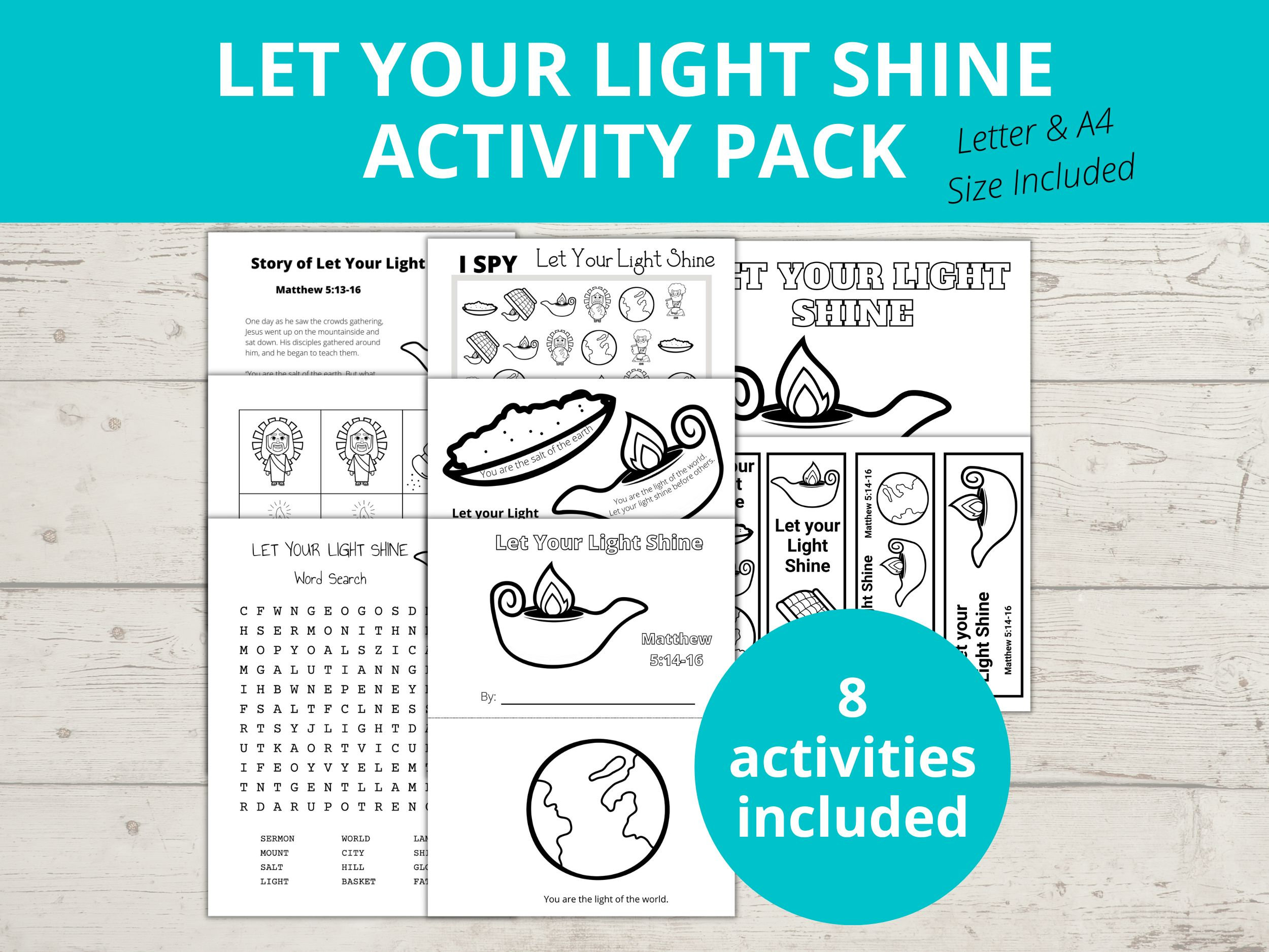 Let Your Light Shine, Bible Story Crafts, Salt of the Earth, Sunday ...