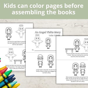 Angel Gabriel Visits Mary, Mary Visited by Angel, Bible Books for Kids ...