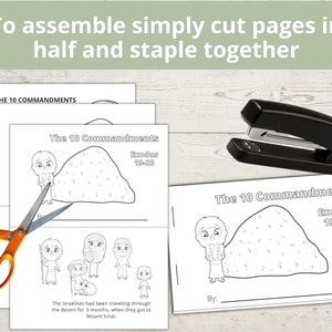 10 Commandments Activity, Bible Story Craft Preschool, Sunday School ...