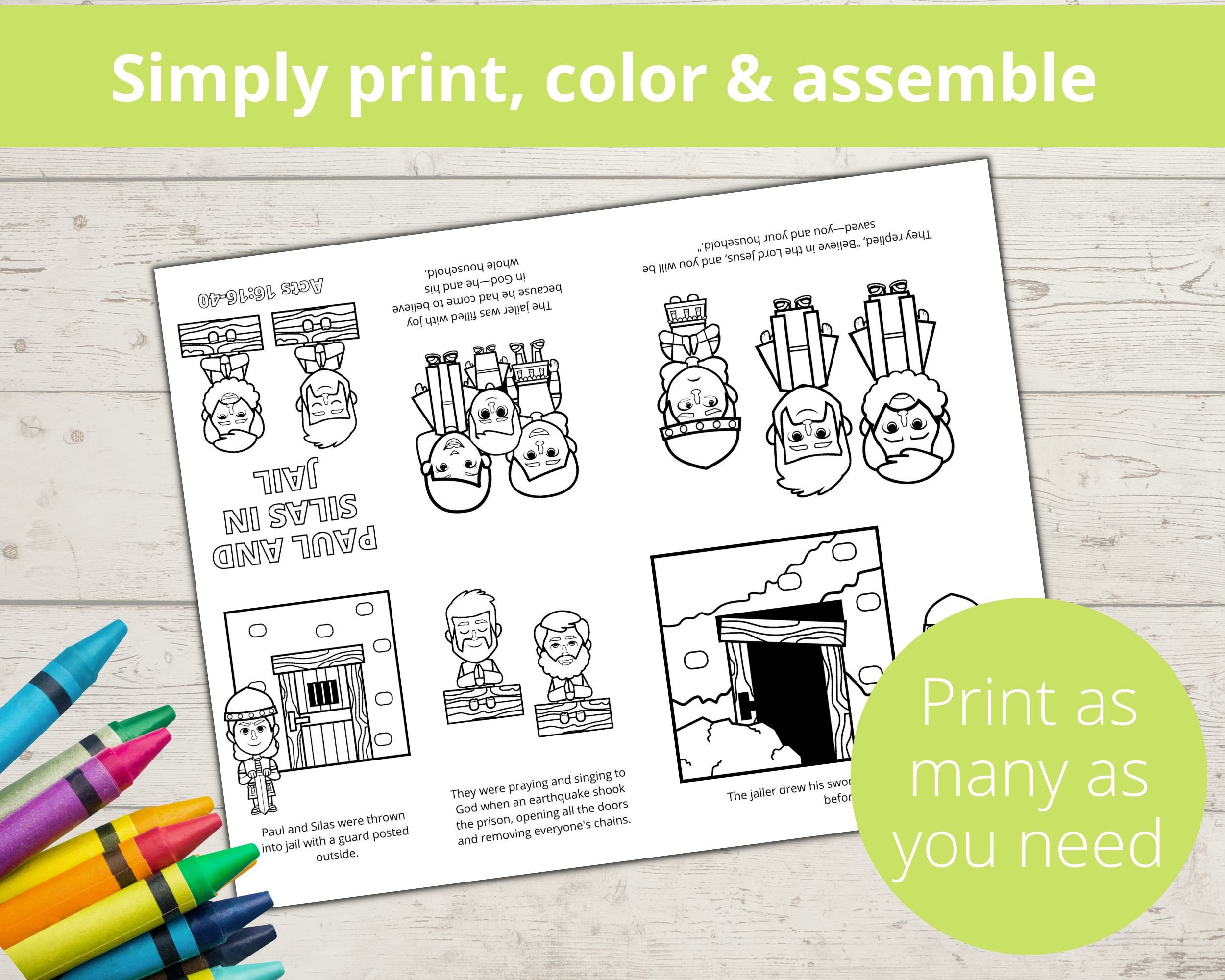 Paul and Silas, Preschool Bible, Paul Bible, Homeschool Bible ...