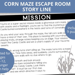 Fall Escape Room for Kids, Escape Room Printable, Thanksgiving Games ...