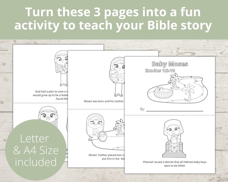 Baby Moses Craft, Bible Story Craft Preschool, Sunday School Craft ...