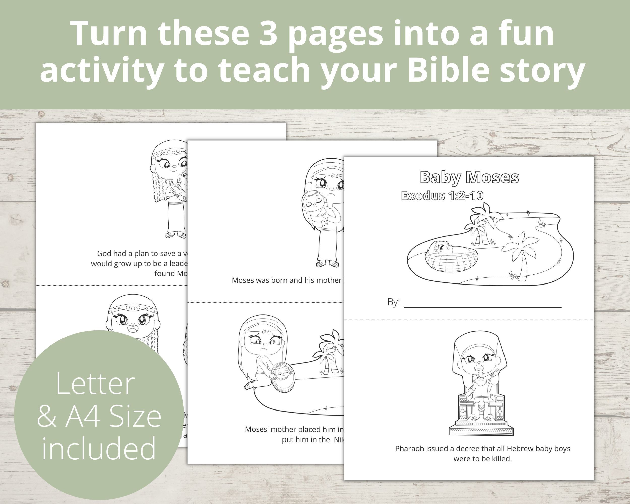 Baby Moses Craft, Bible Story Craft Preschool, Sunday School Craft ...