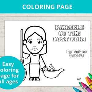 Parable of the Lost Coin, Bible Story Crafts, Parables of Jesus, Sunday ...