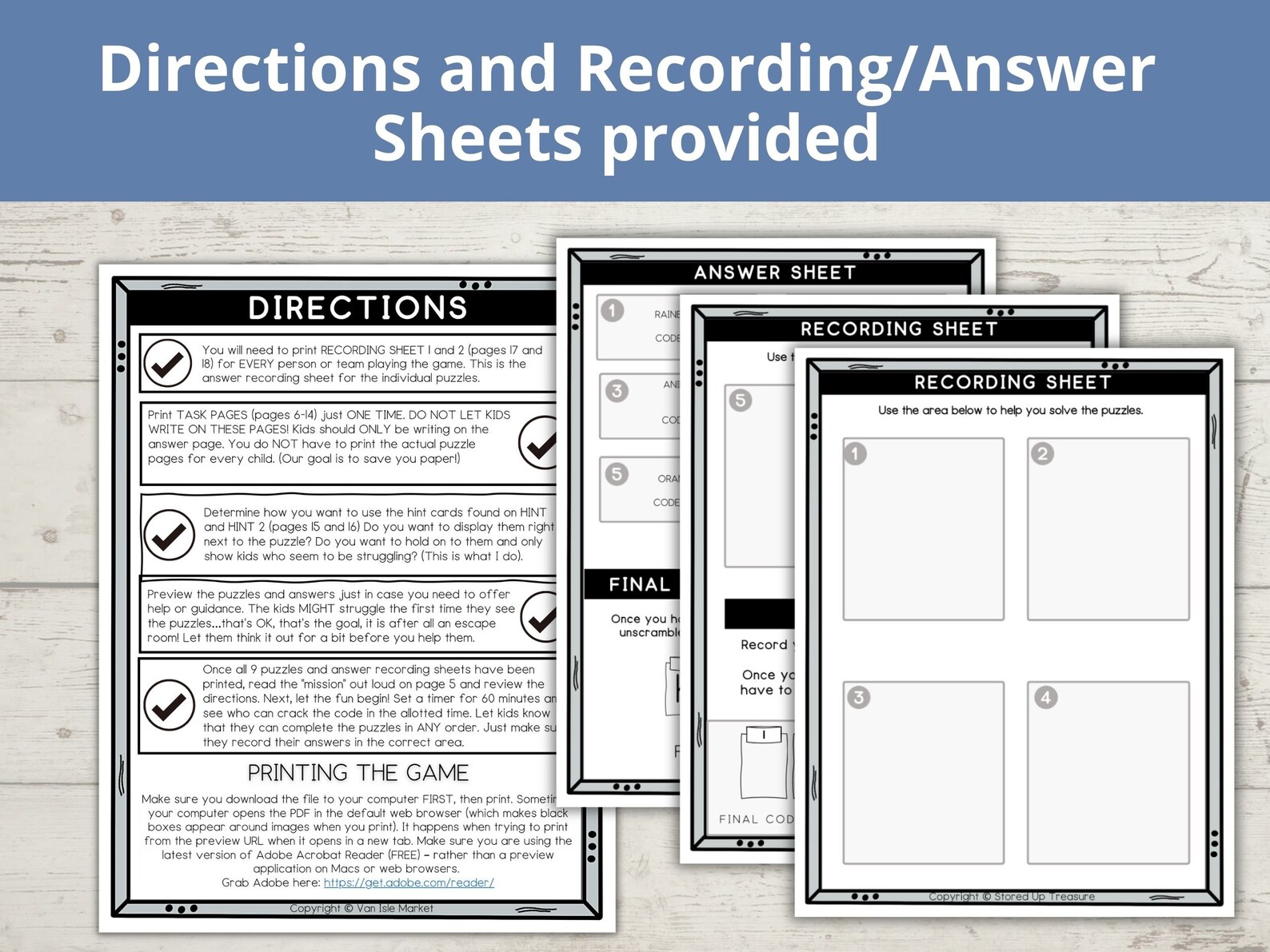 Noahs Ark Activity, Bible Escape Room for Kids, Noahs Ark Escape Room ...