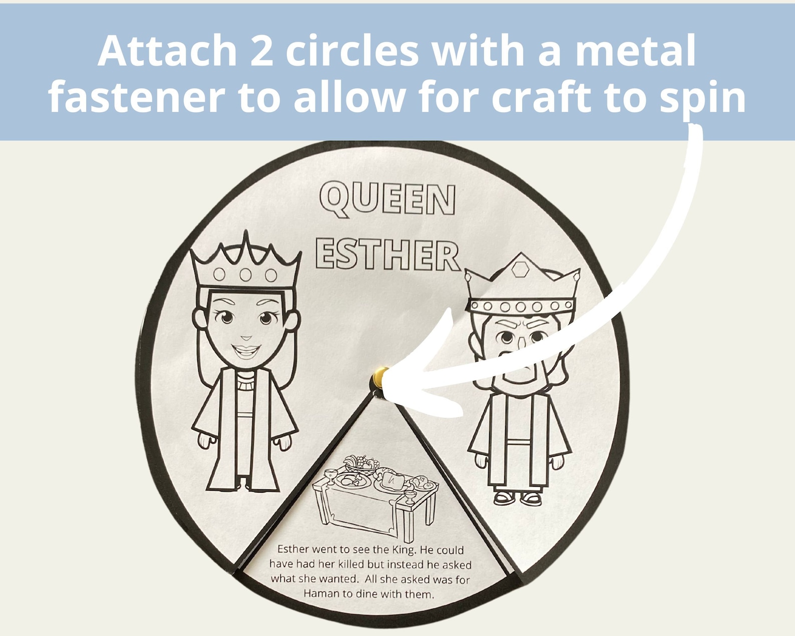 Esther Craft, Queen Esther, Bible Story Printable, Sunday School ...