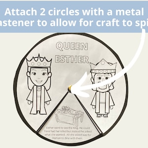 Esther Craft, Queen Esther, Bible Story Printable, Sunday School ...