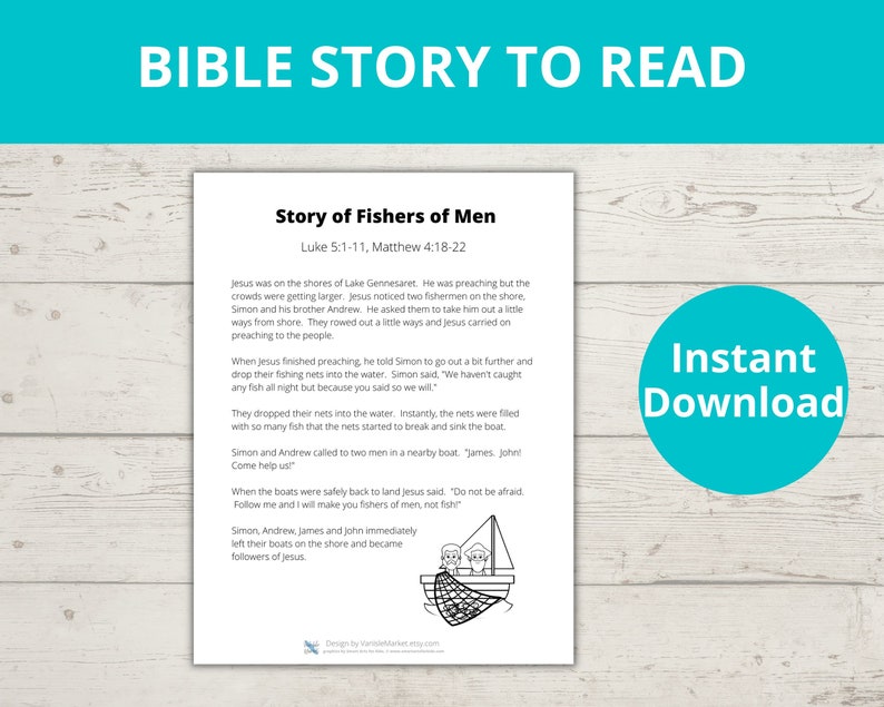 Fishers of Men, Bible Story Activities, Sunday School Crafts, Activity ...