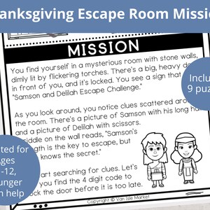 Bible Escape Room, Escape Room Kids, Samson and Delilah, Sunday School ...
