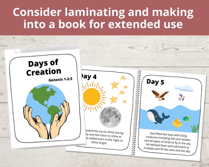 Days of Creation Printable, God Created, Bible Story Poster, Bible ...