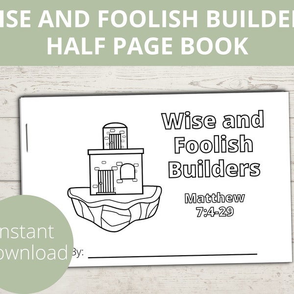 Wise and Foolish Builder - Etsy