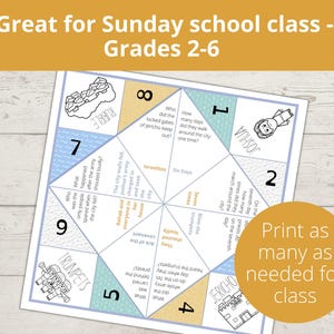 Joshua and Jericho, Battle of Jericho Craft, Fortune Teller, Cootie ...