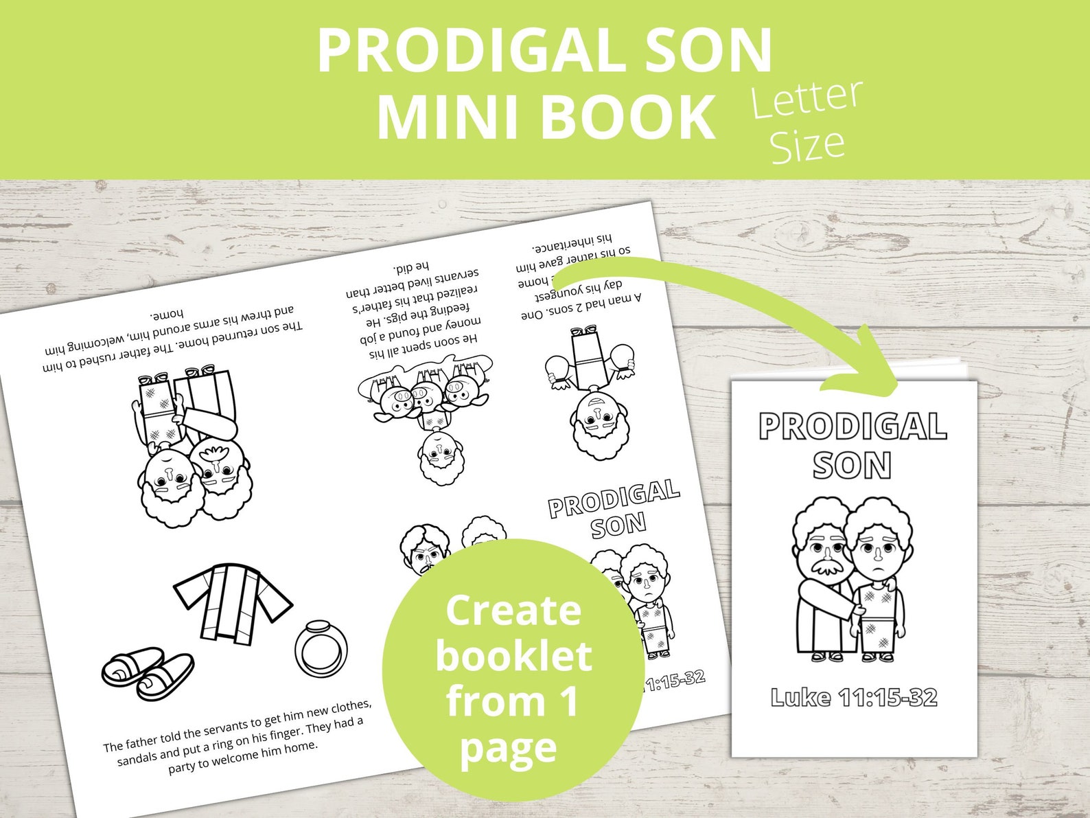 Prodigal Son Sunday School Craft Parables of Jesus New - Etsy