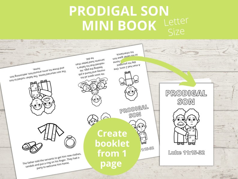 Prodigal Son Sunday School Craft Parables of Jesus New - Etsy
