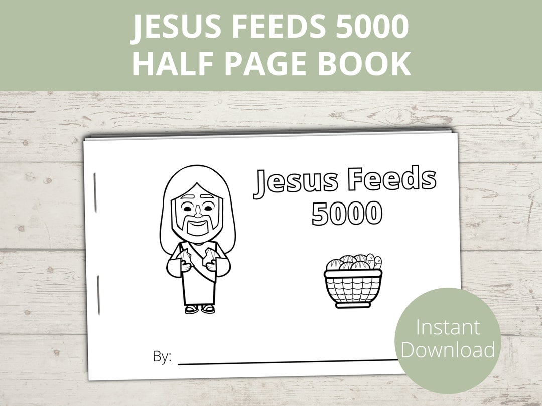 Jesus Feeds 5000 Craft, Miracles of Jesus for Kids, Fish and Loaves ...