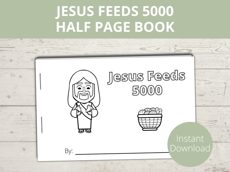 Jesus Feeds 5000 Craft, Miracles of Jesus for Kids, Fish and Loaves ...