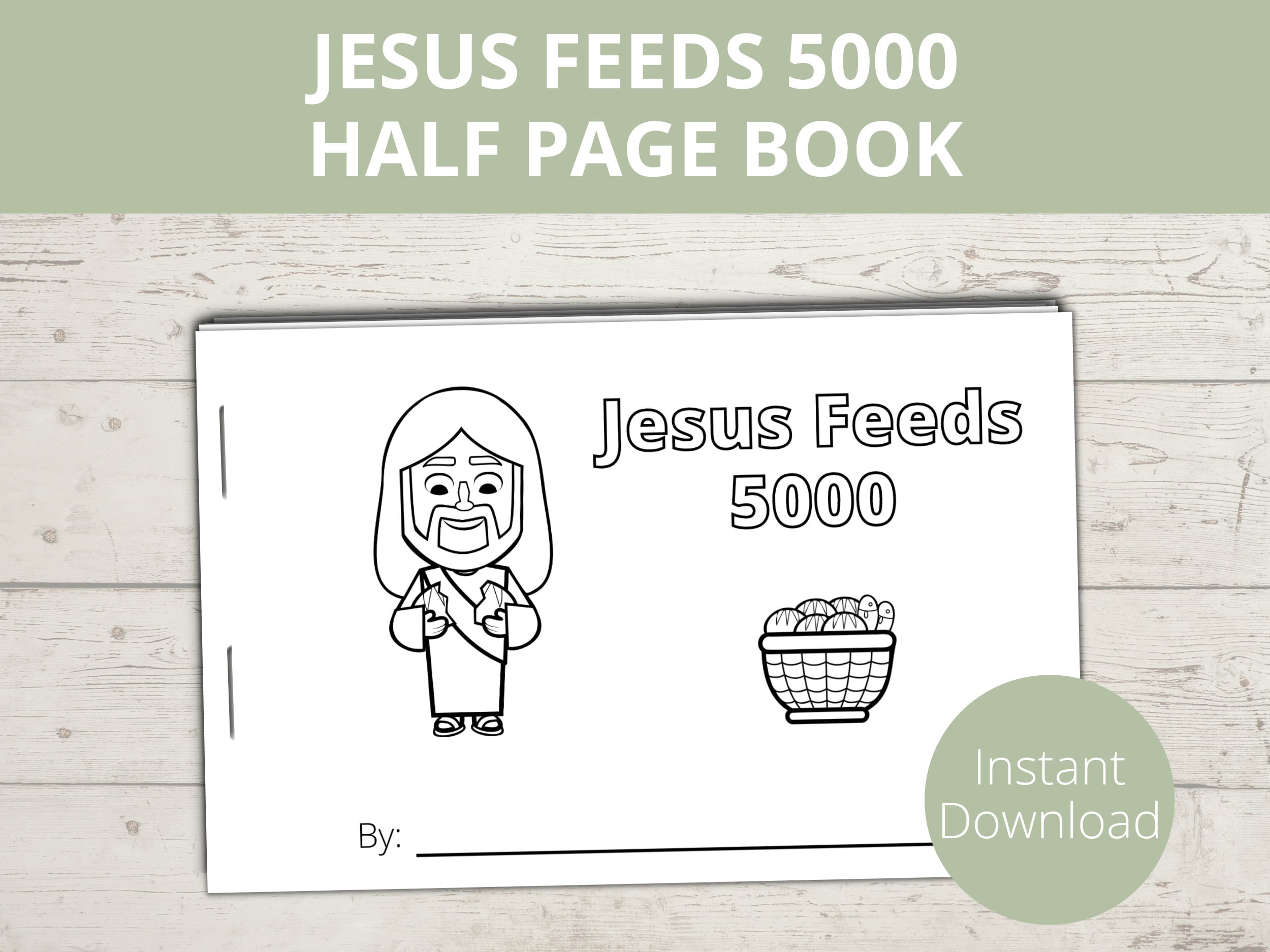 Jesus Feeds 5000 Craft, Miracles of Jesus for Kids, Fish and Loaves ...