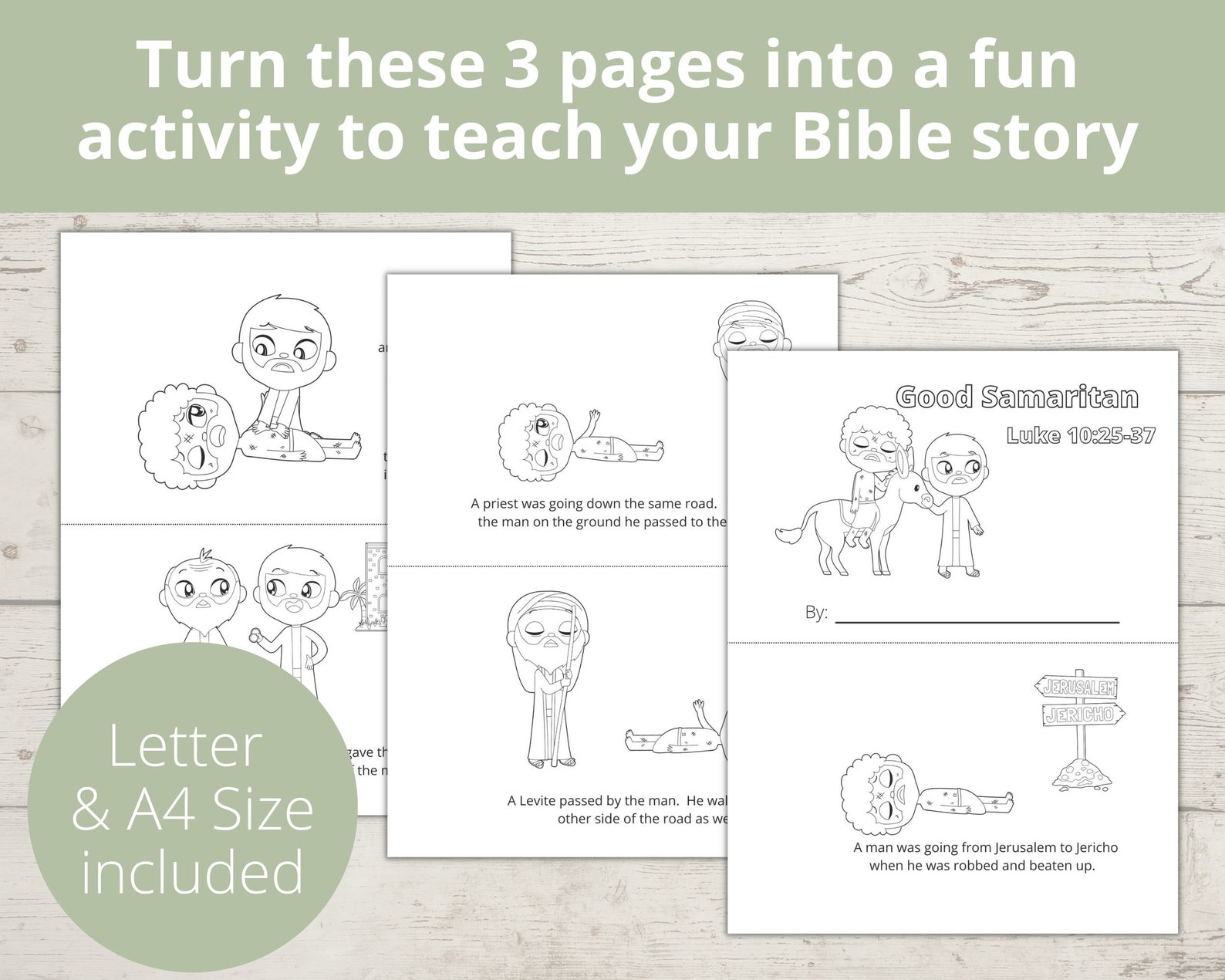 Good Samaritan Craft, Parables of the Good Samaritan, Parables of Jesus ...